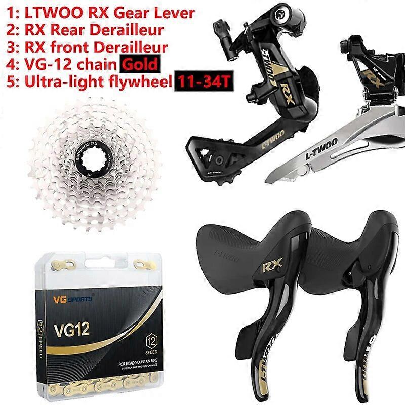 LTWOO 2X12 Speed Road Bike Groupset RX Carbon Fiber Shifter Rear ...