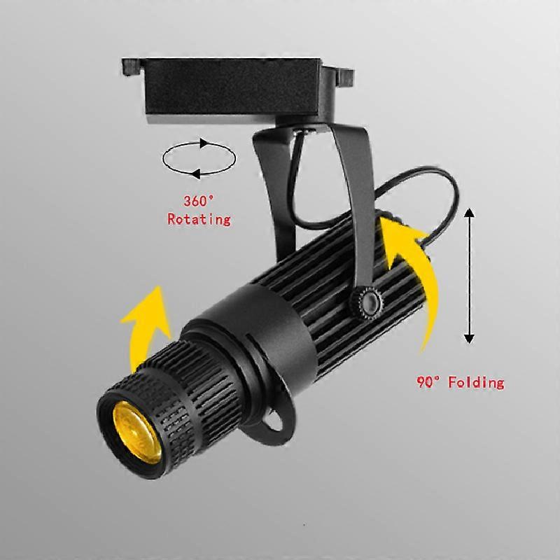 Theater Stage Zoom Spotlights, LED Focus Logo Projector Track Lights ...