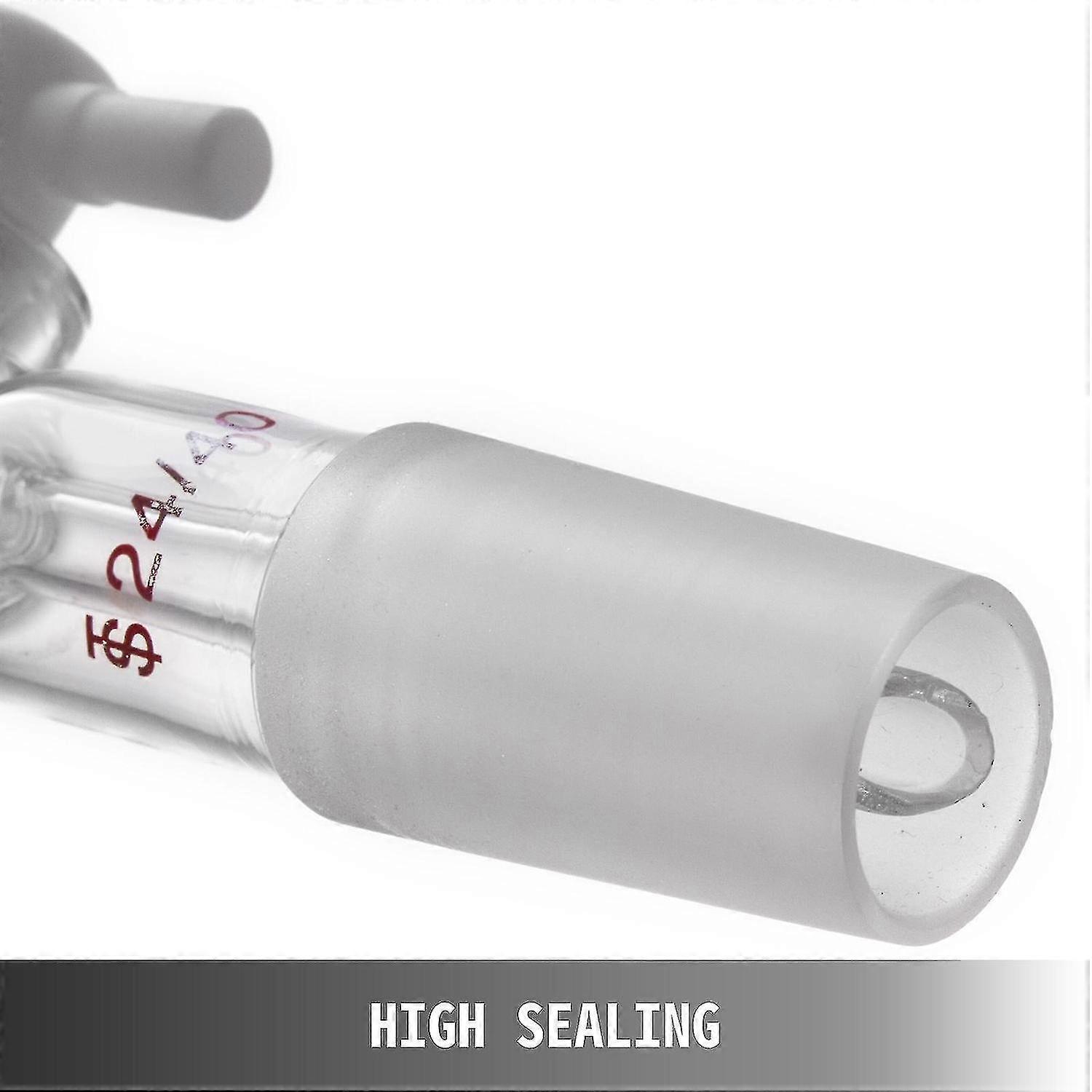 Vevor 1000ml Soxhlet Extractor With Condenser Pumping Tube 29/32 Flasks ...