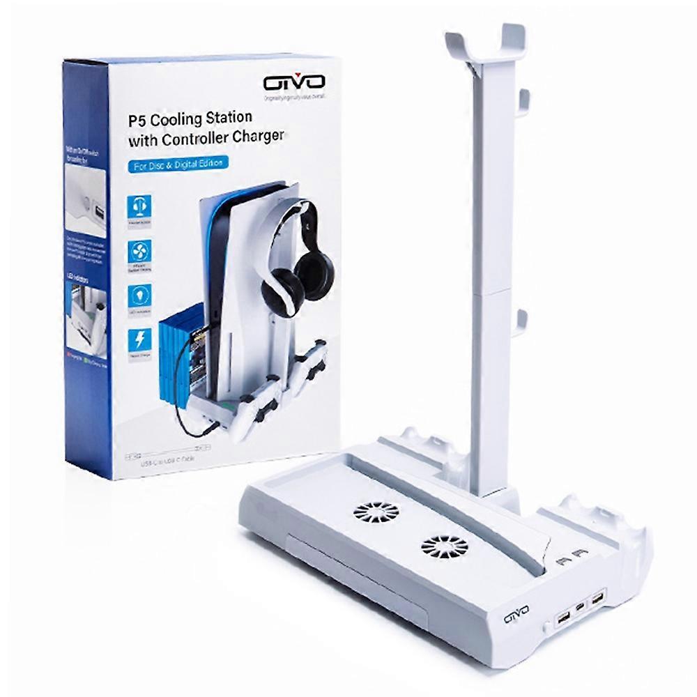 OIVO IV-P5249 Vertical Stand Cooling Station for PS5 Disc/Digital ...