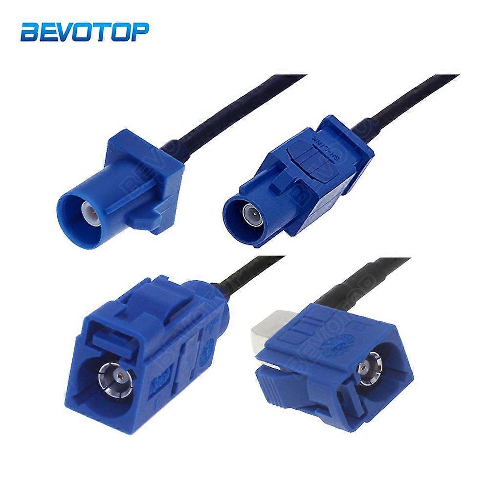 Blue Fakra C RAL 5005 Male Female RG174 Cable GPS Antenna Extension Cord RF Coaxial Pigtail for ...