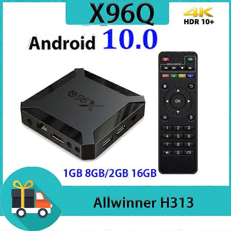 X96Q Smart TV Box Android 10 Allwinner H313 2.4G Wifi 3D Google 2G16G ...