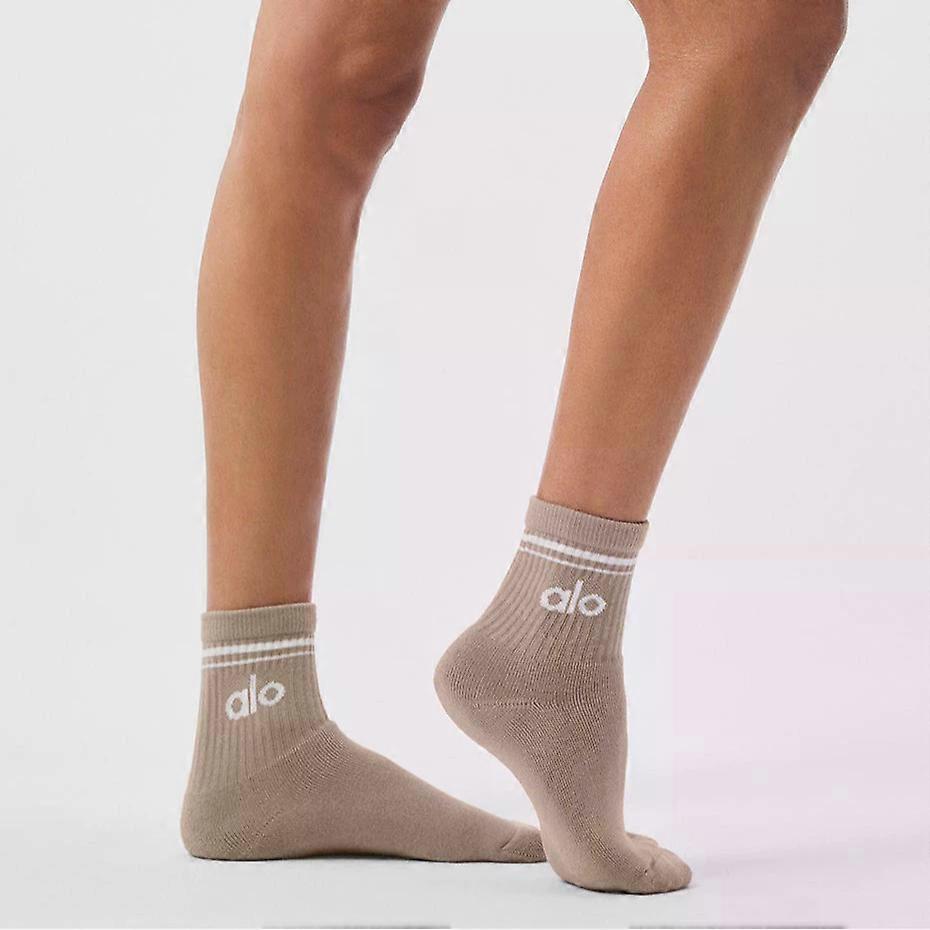 Mid - calf Cotton Sports Socks with Letters: Sweat - wicking, Ideal for ...