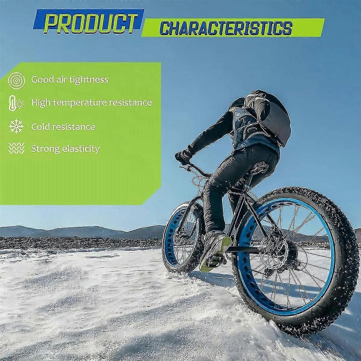 2 Pack 20X4.0 Fat Bike Tube with AV 32mm Valve, Bike Tubes with 2 Tire Levers, for Road/Mountain ...