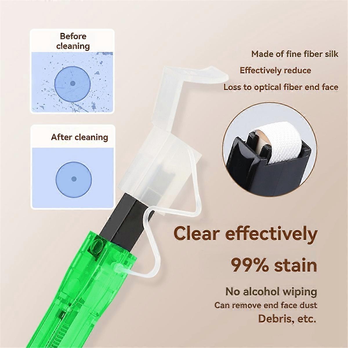 A-M600 Fiber Optic Connector Cleaner for MPO&MTP Optical Fiber End Face Cleaning Pen for MPO/MTP ...