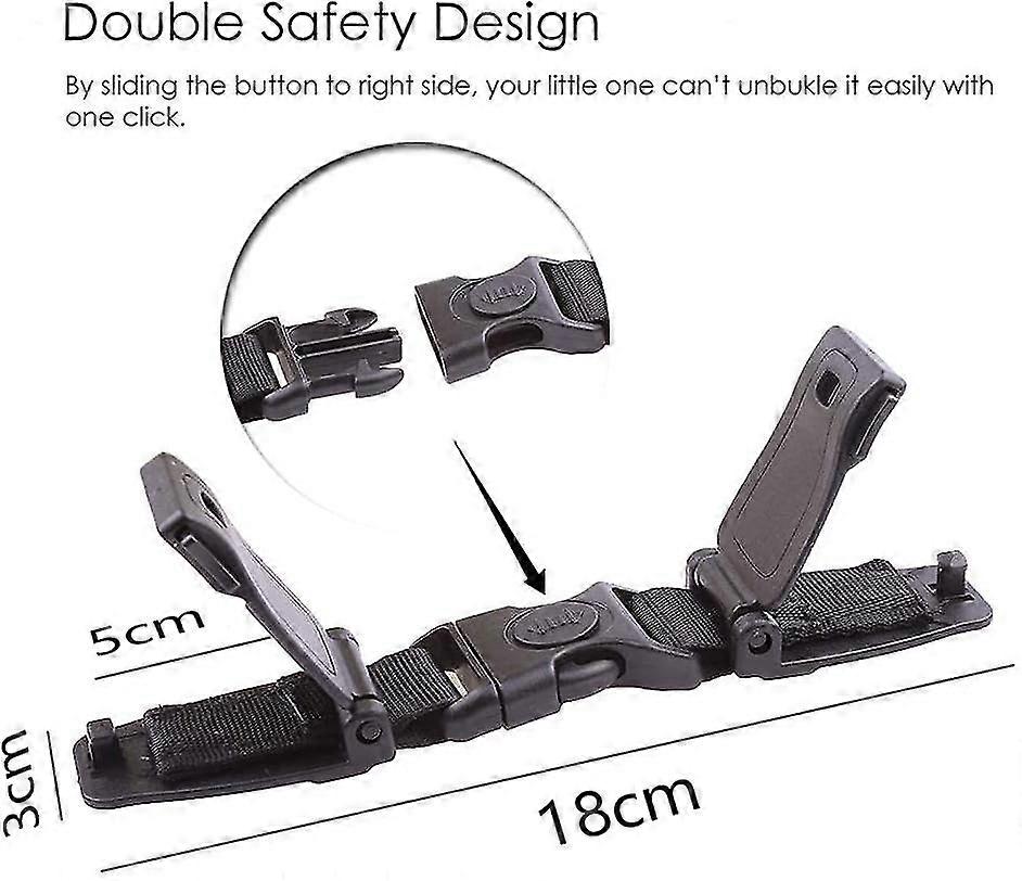 4 Pieces Child Auto Clip Strap Clip, Chest Harness Belt Clip, Durable ...