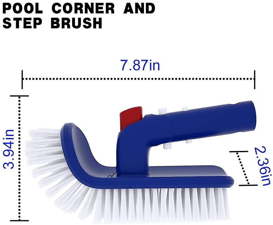 Step and Corner Pool Brush, Rotating Brush for Bathroom, Floor, Tub ...