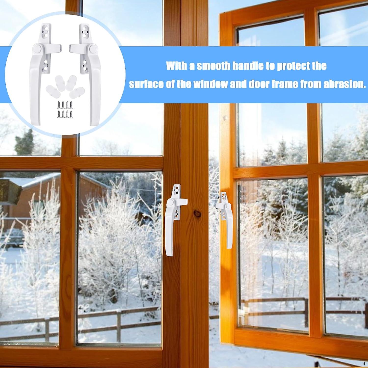 2 Pack Double Glazed Window Handle, Right/Left Window Replacement Kit ...