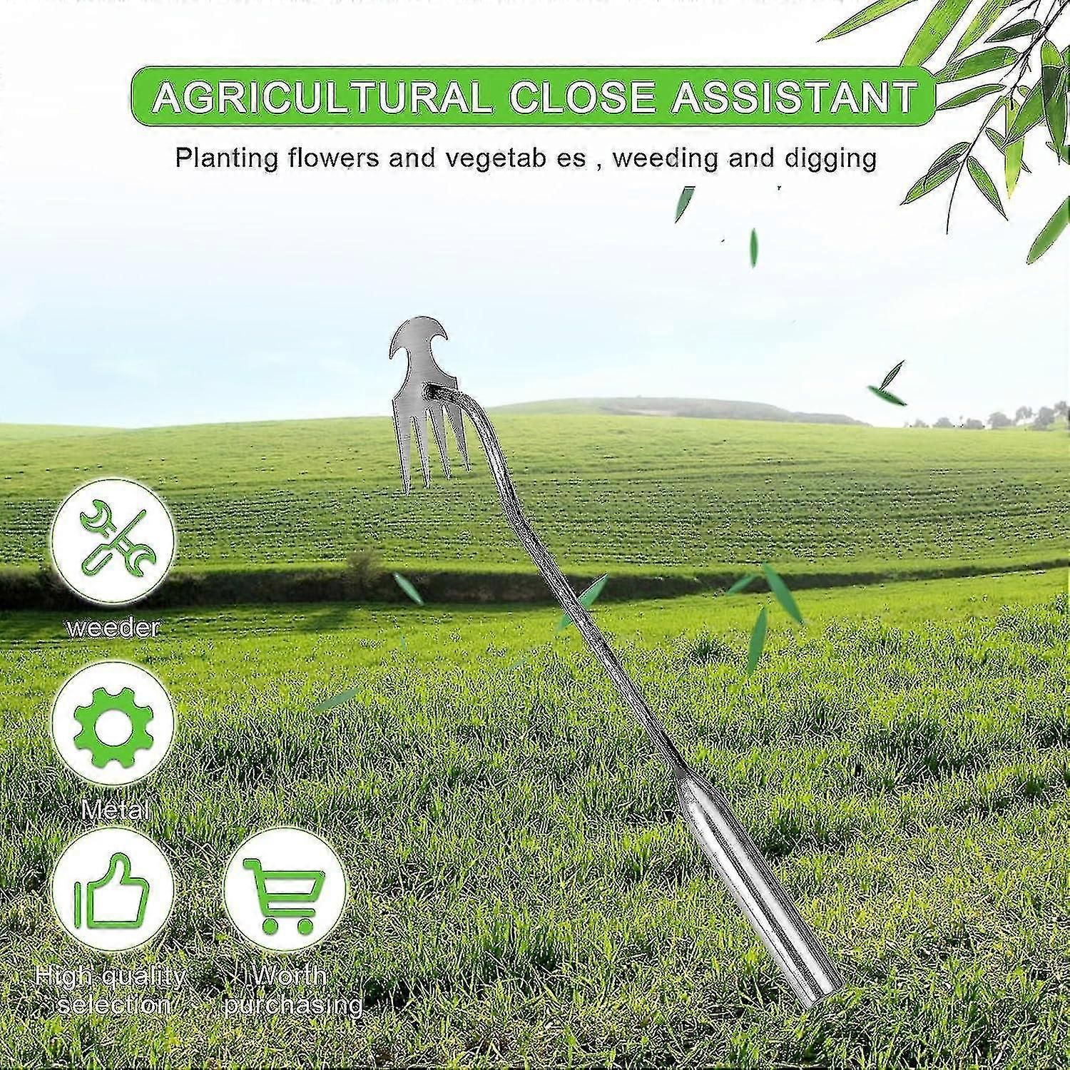 Weeding Artifact Uprooting Weeding Tool, Hand Weeder Tool, 4 Teeth Weed ...