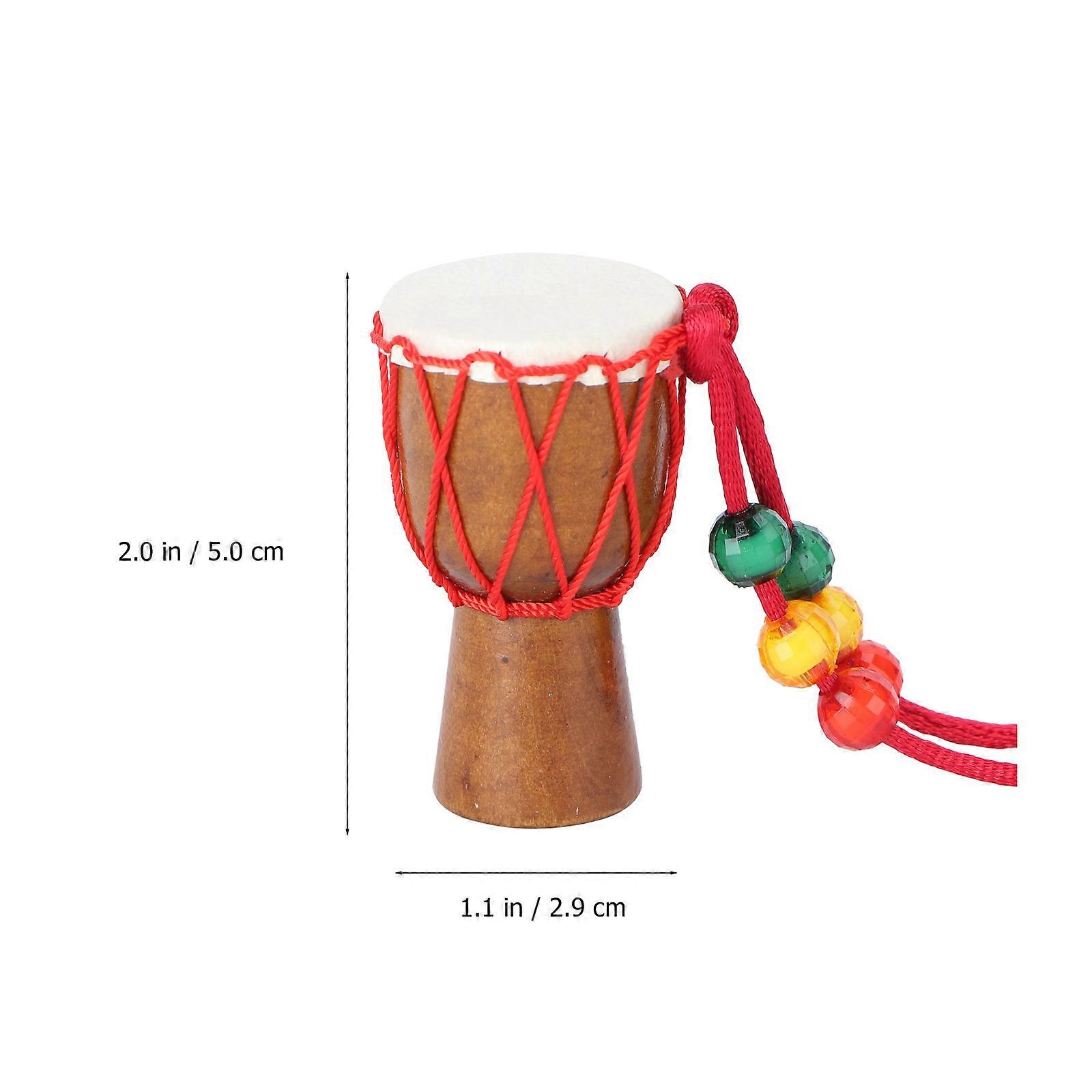 Wooden Classic Drummer Mini Djembe Percussion African Hand Drum Gift ...