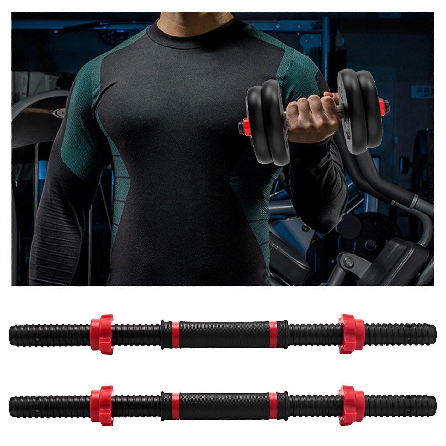 18 Inch Adjustable Dumbbell Bars, Non-Slip Dumbbell Handles, Threaded ...