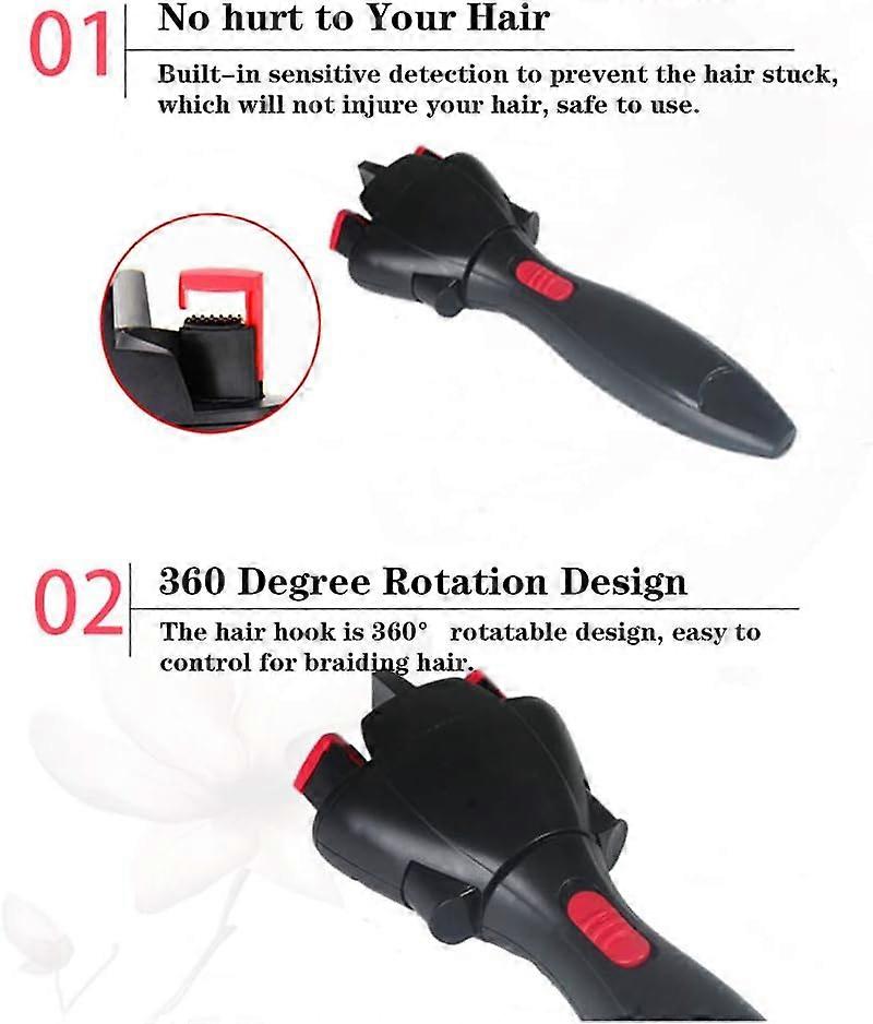 2025 New Electronic Quick Twist Hair Braiding Tool Automatic Hair ...