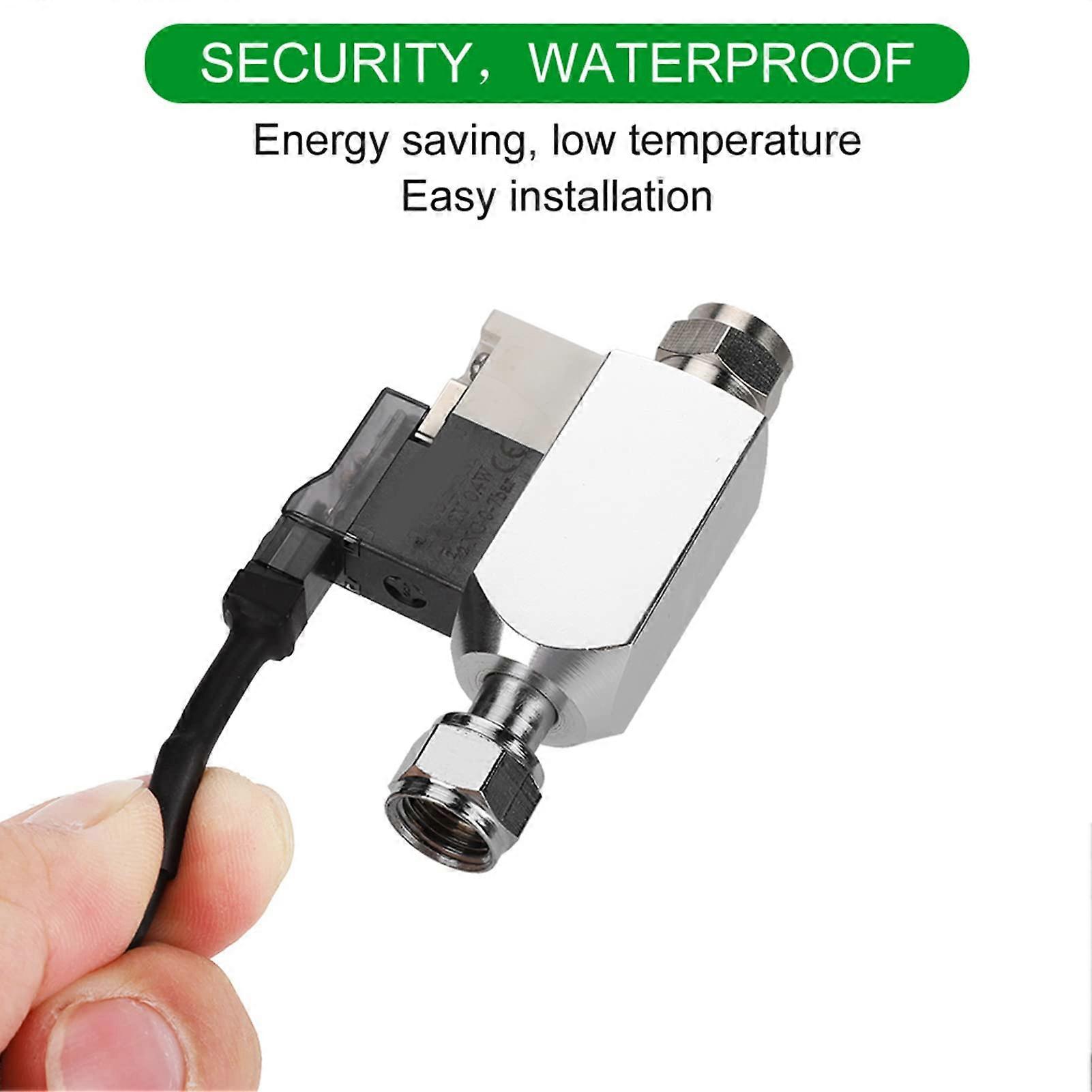 Aquarium CO2 Solenoid Valve, Mini External CO2 Solenoid Valve, CO2 System Regulator for Low ...