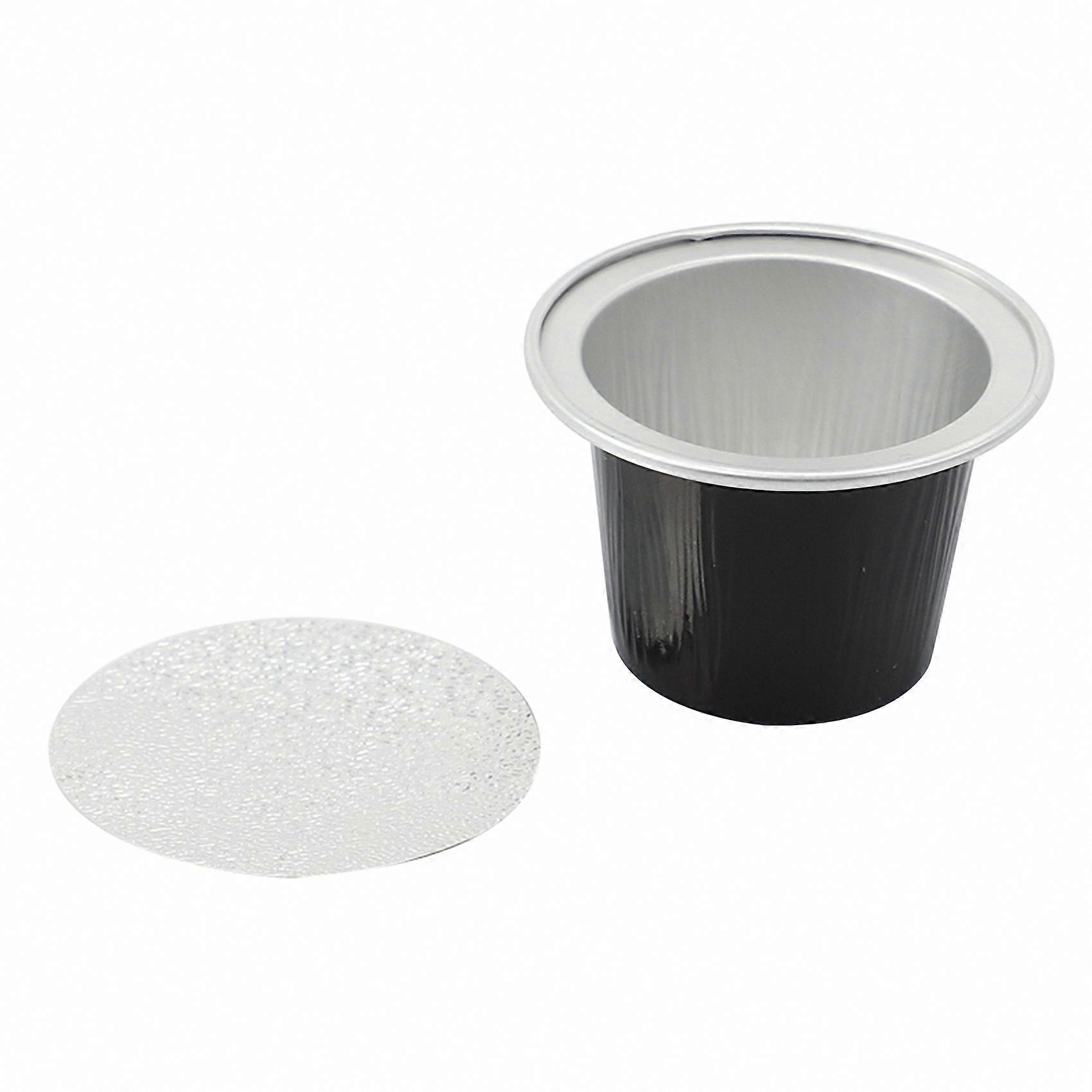 50Sets Fillable Coffee Capsules Cup Disposable Coffee Capsules ...