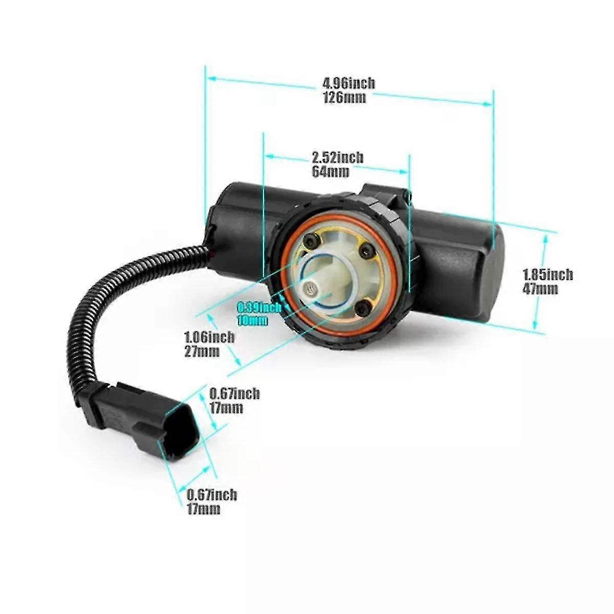 Electric Fuel Transfer Pump for CAT Tractor Backhoe 428D 428E 430D 432D ...