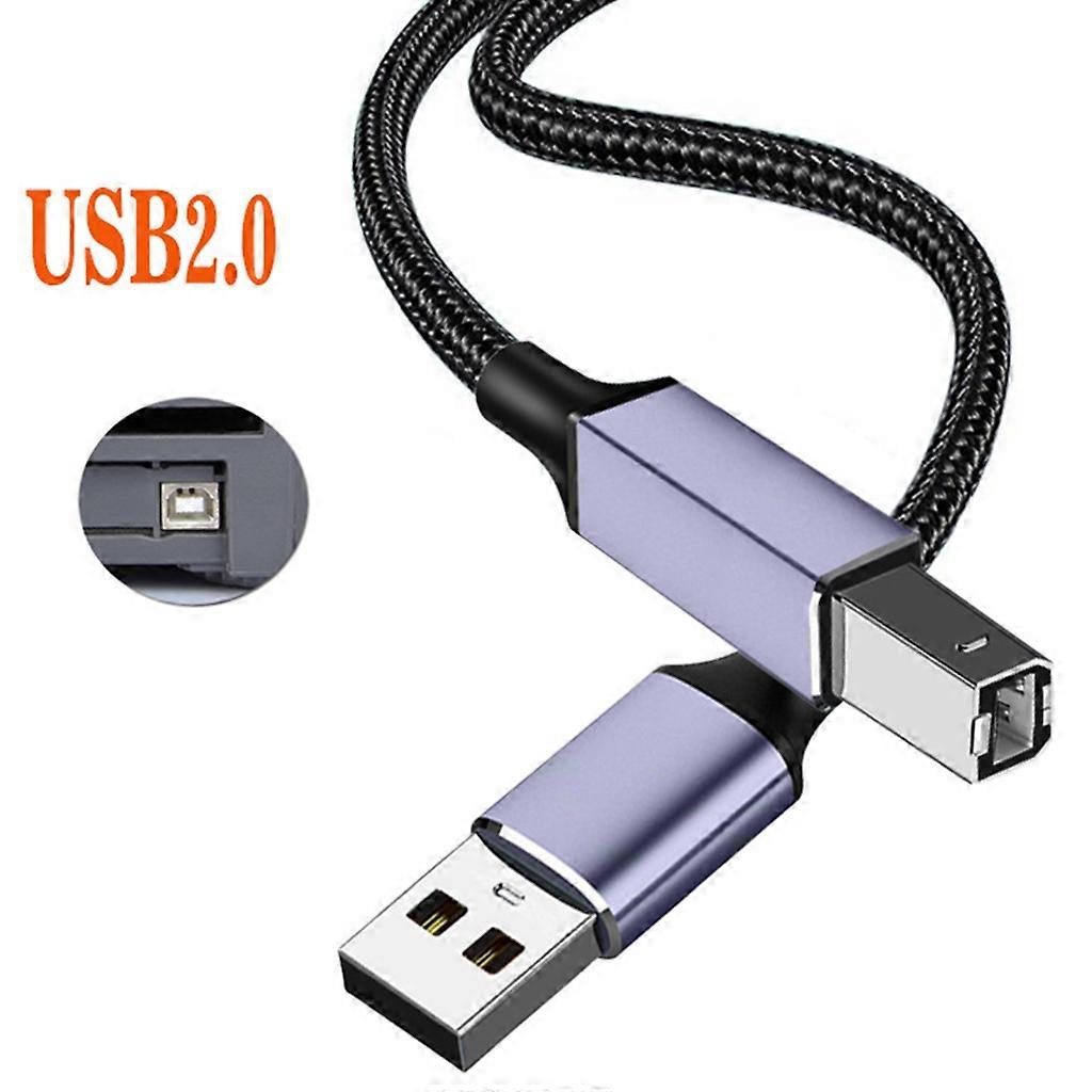 Reliable USB 2.0 to USB B Printer Cable for Printer and Digital Piano ...