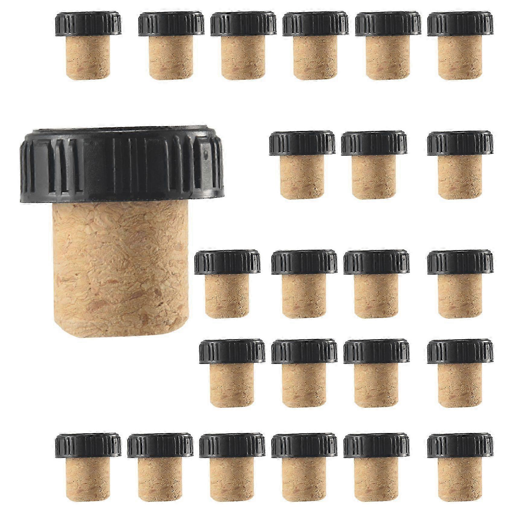 24 Pieces Cork Plugs Cork Stoppers Tasting Corks T-Shape Wine Corks ...