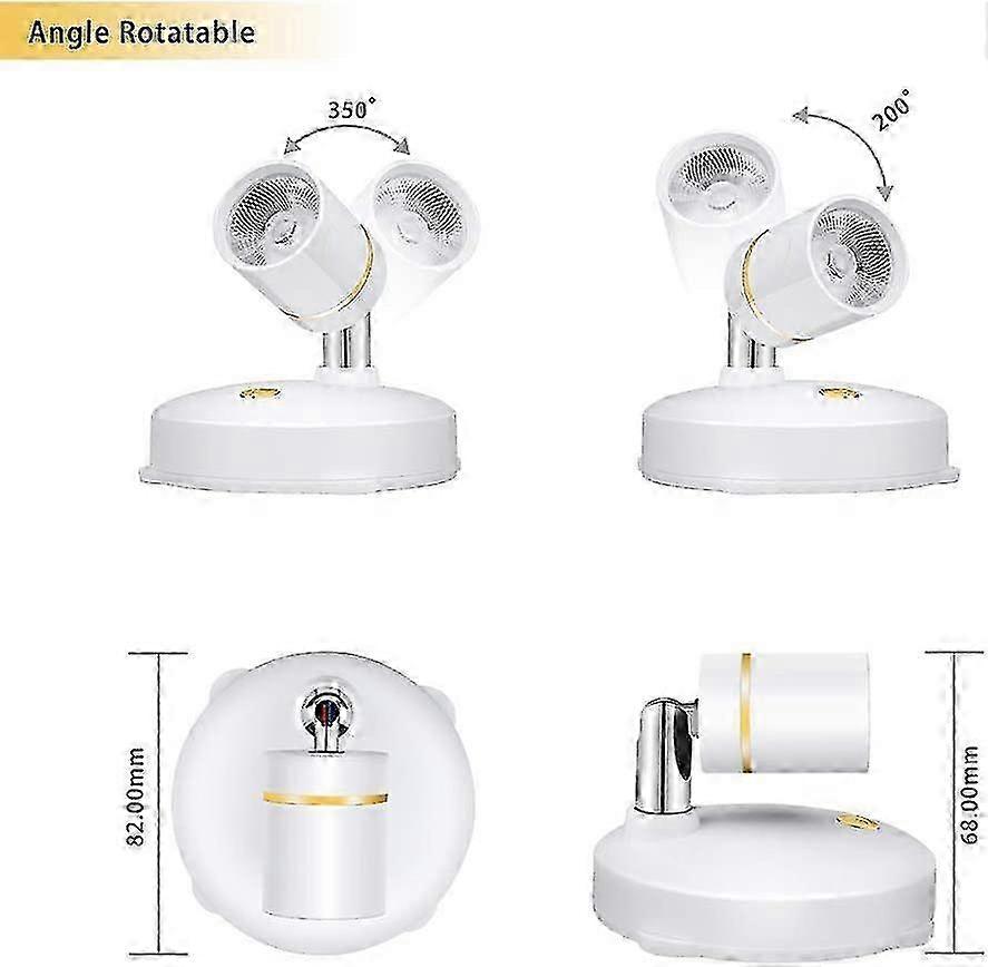 Trådlösa spotlights Batteridrivna bildlampor Mini Accent Lights Inomhus ...