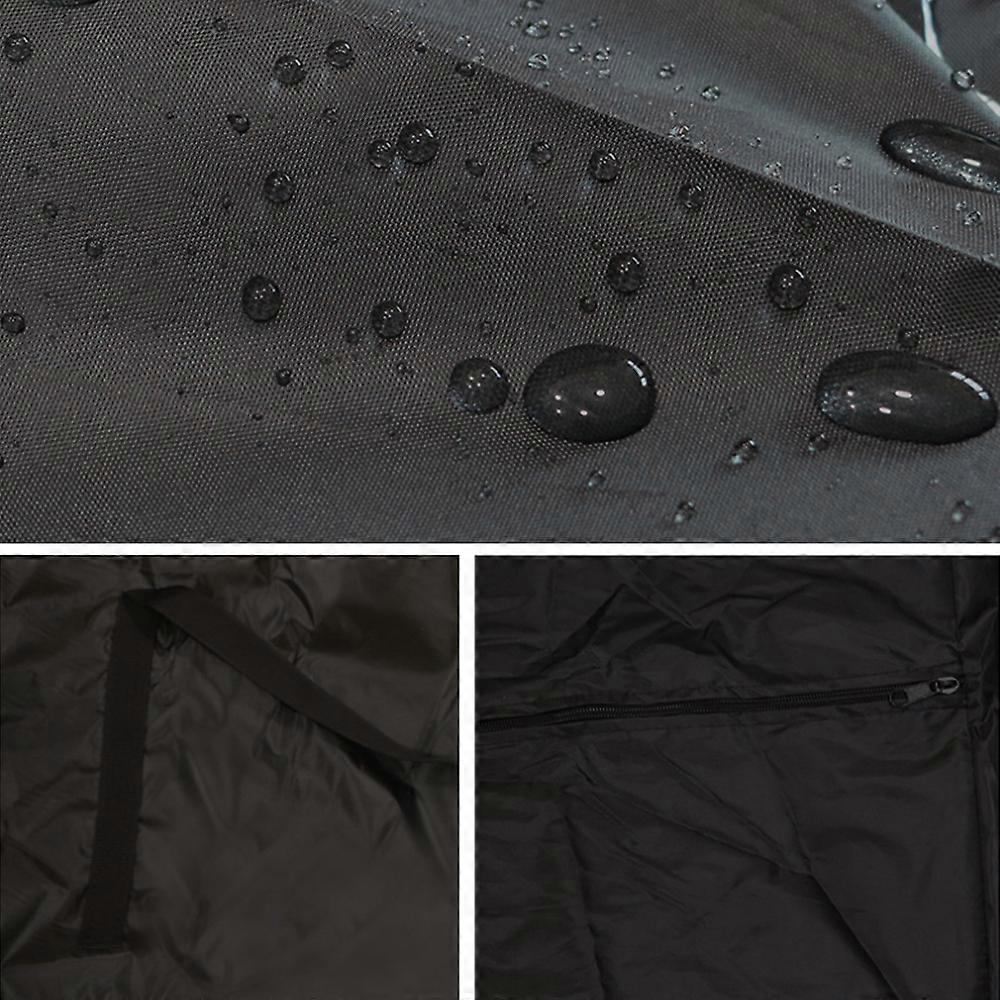 Full Outboard Motor Engine Boat Cover Black 210D Oxford Waterproof Anti ...