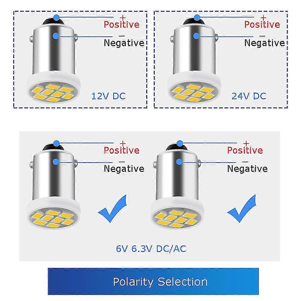 BA9S LED Bulbs 12V 24V 6.3V 6V Led car light Bulbs T4W T11 Bulbs ...