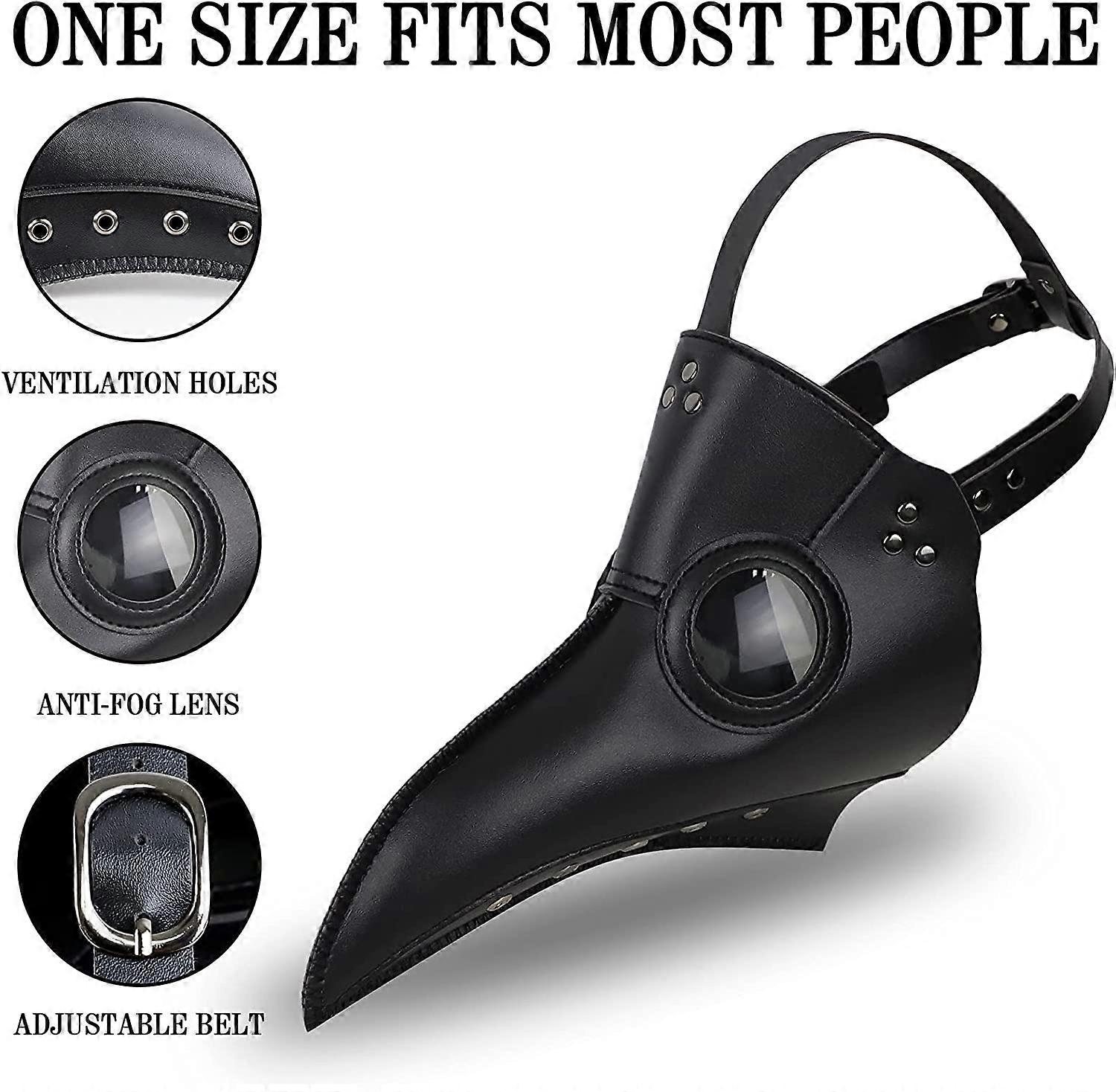 Halloween Plague Doctor Mask Plague Doctor Costume Obito Mask Steampunk ...