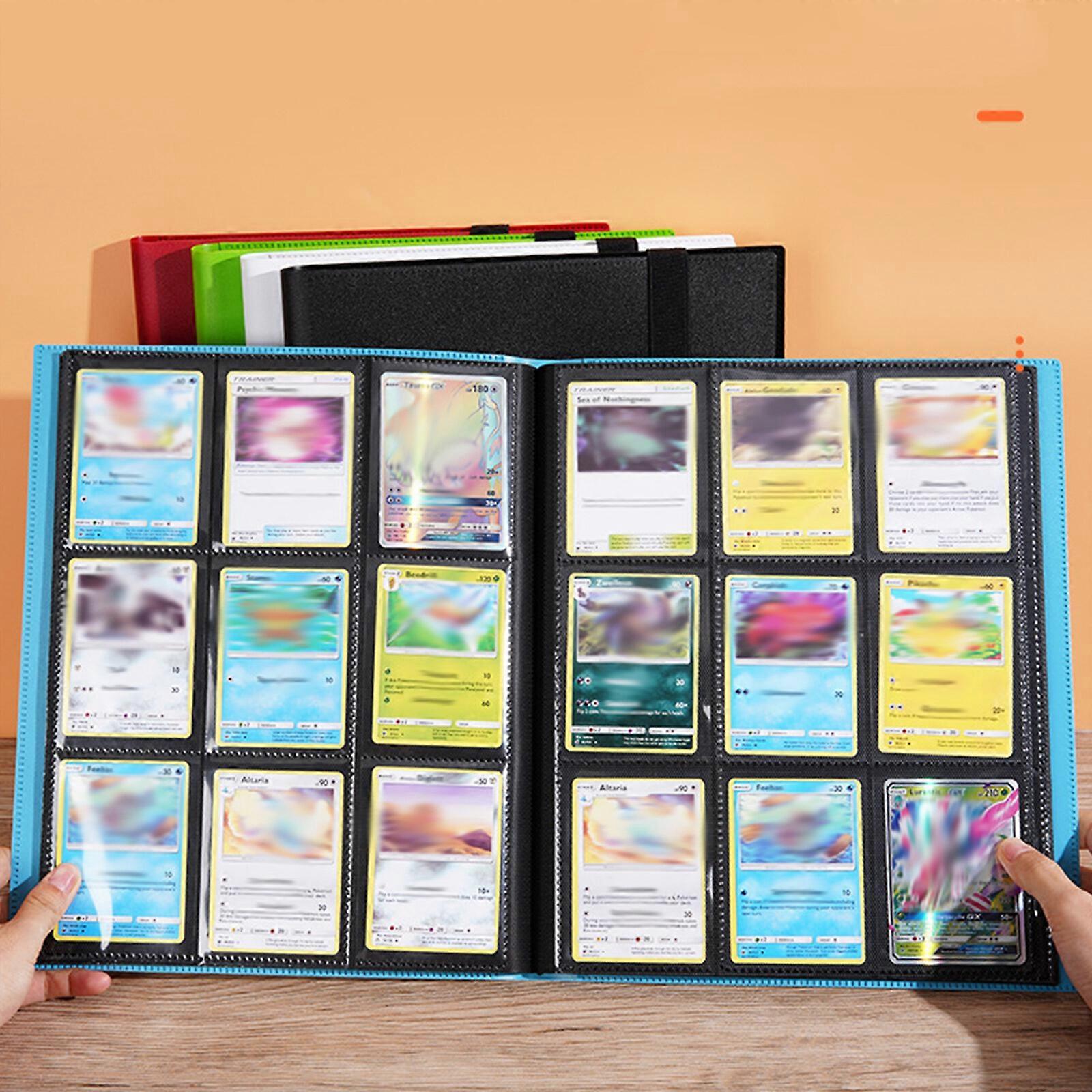 9 Pocket Trading Card Album Folder - 360 Side Loading Pocket Binder for ...