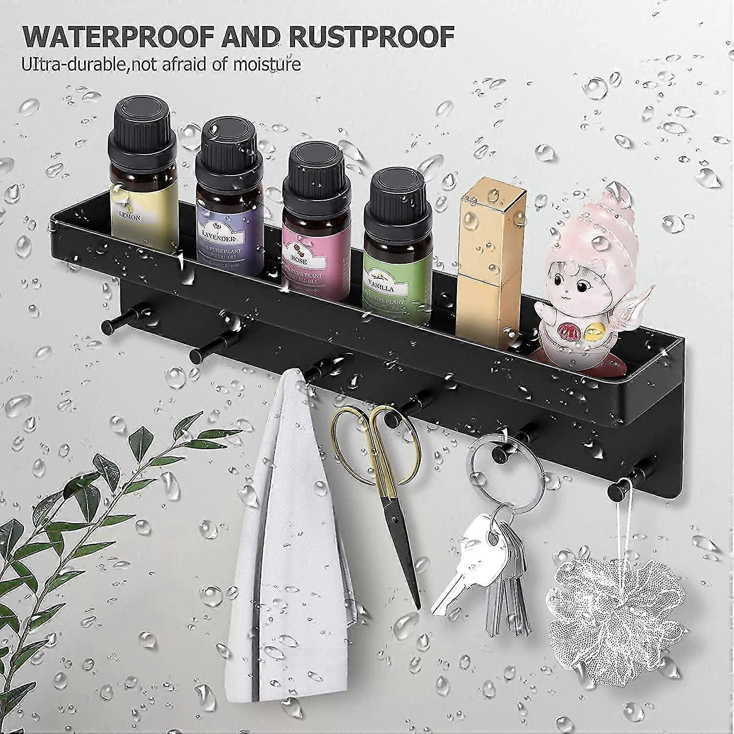 Key Holder With Shelf Self Adhesive Key Holder No Drilling Modern Key ...