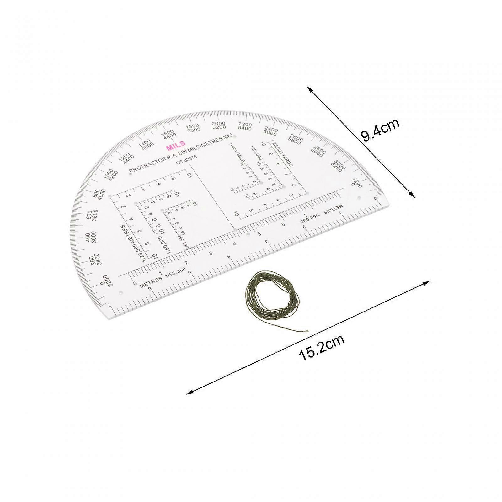 Land Navigation Protractor Protractor for Camping Technical ...
