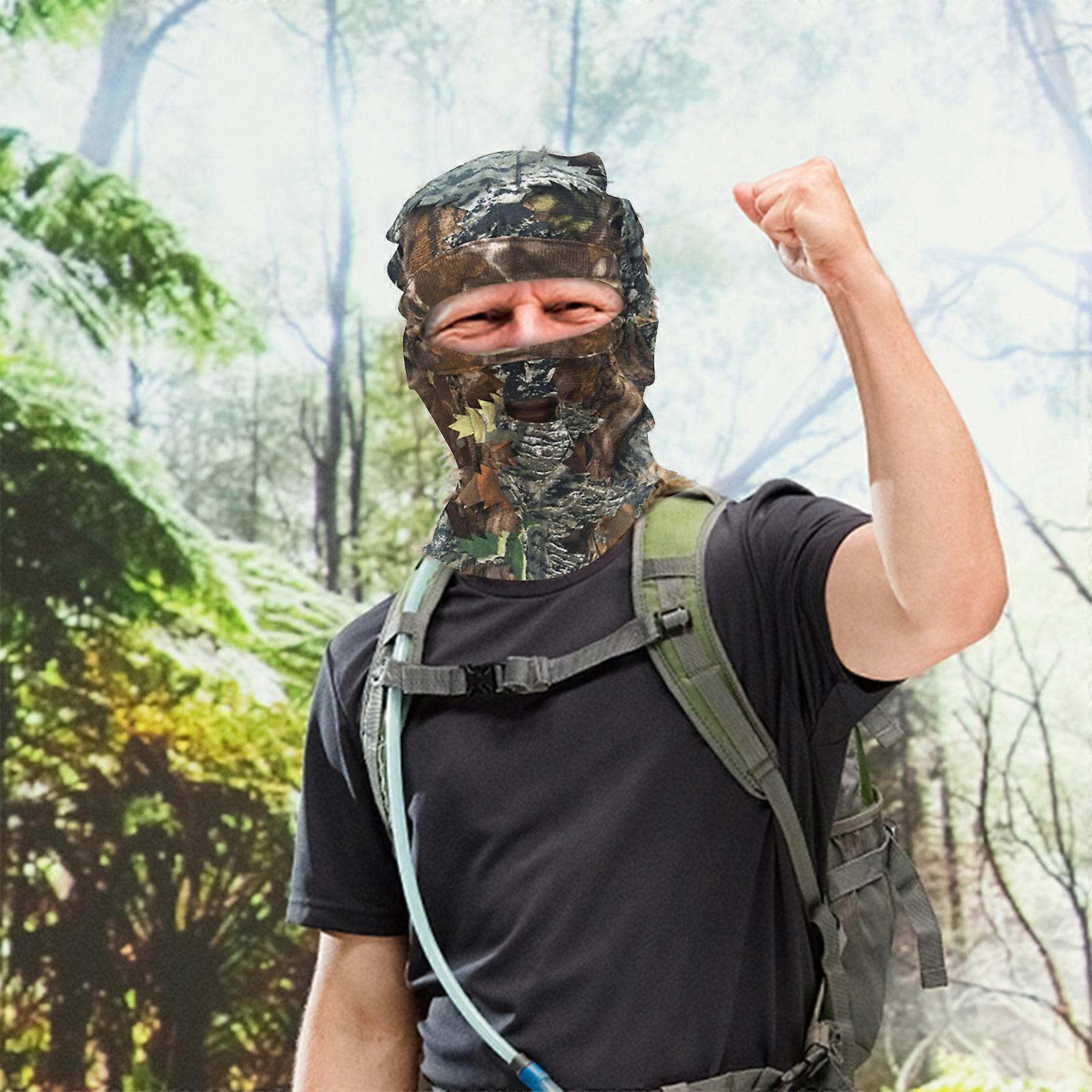 Hunter Balaclava Hat Full-Head Camouflage Costume Face Mask for Summer ...