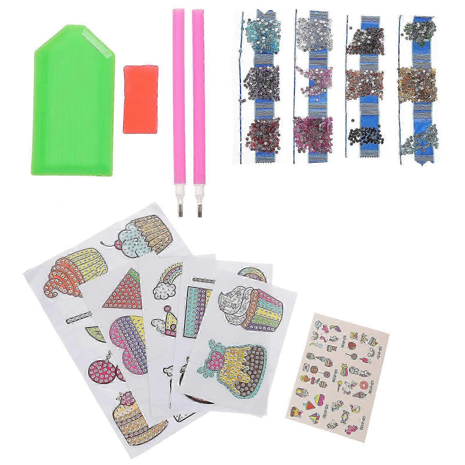 1 Set Diamond Drawing Stickers Drill Art Sticker Diamond Sticker ...