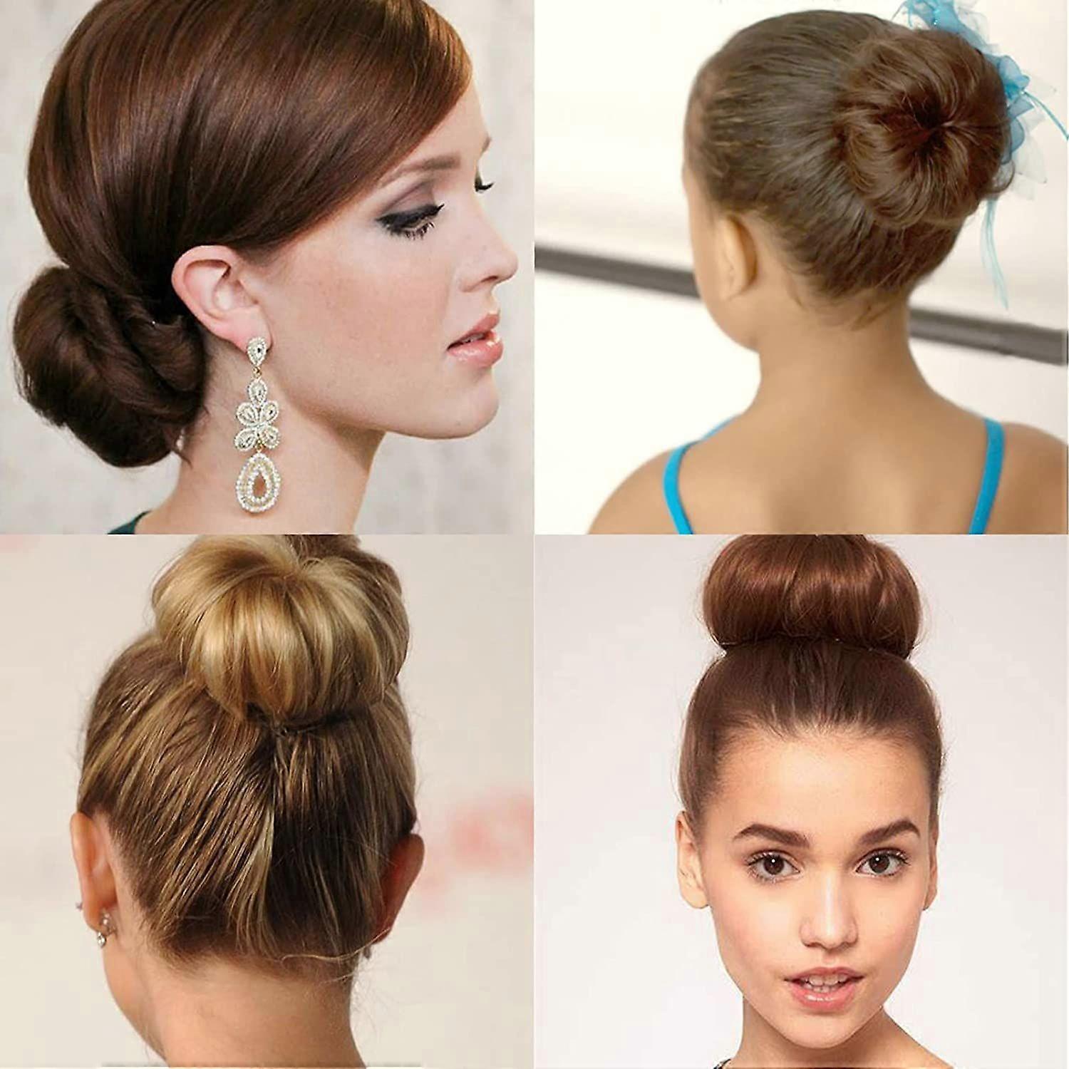 Bun Makers for Hair, Magic Hair Bun Maker Brown Hair Donut New Hair Bun Styler Bun Ring Bun ...