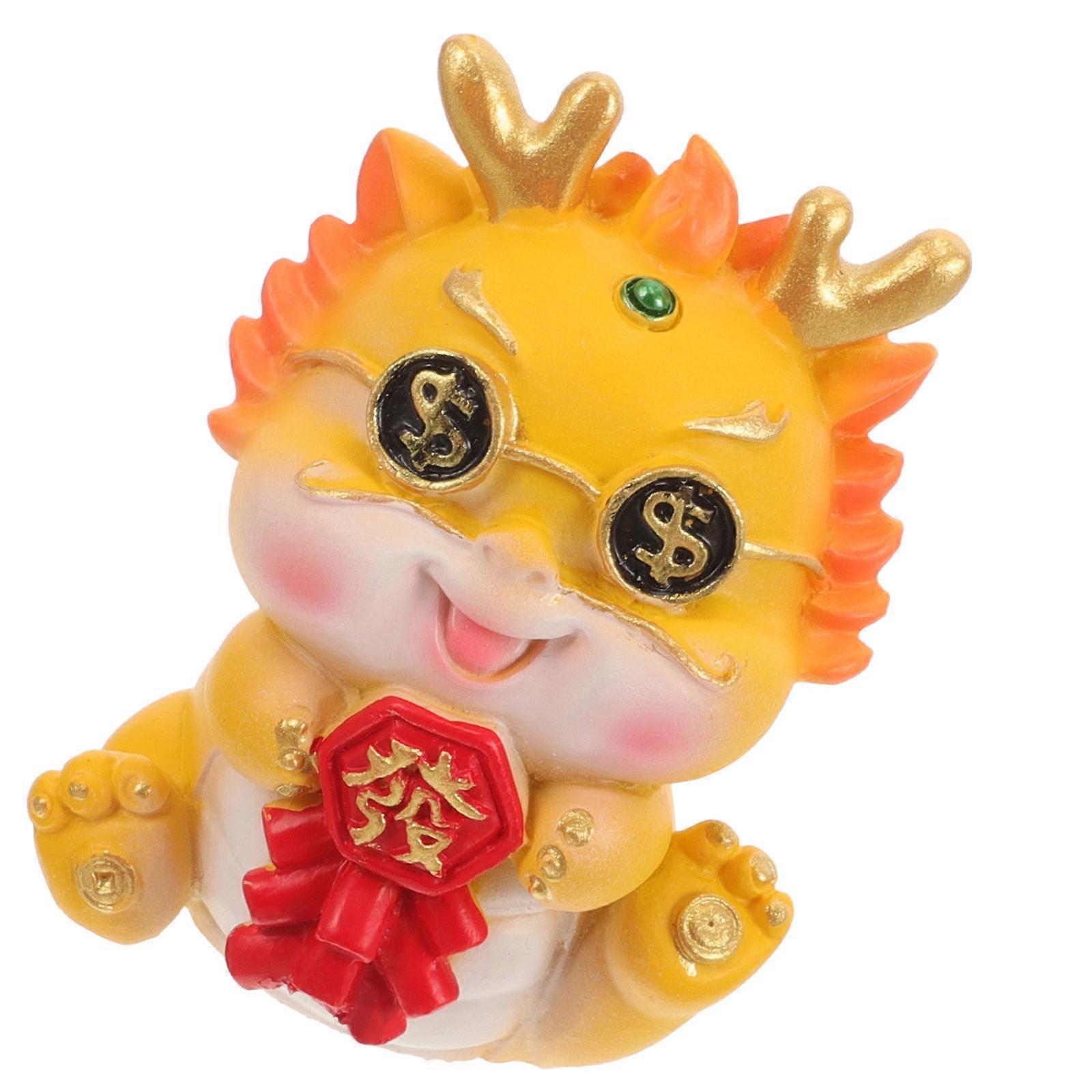 Decorative Dragon Statues Cartoon Dragon Shape Scene Layout 2.28X1.77X1 ...