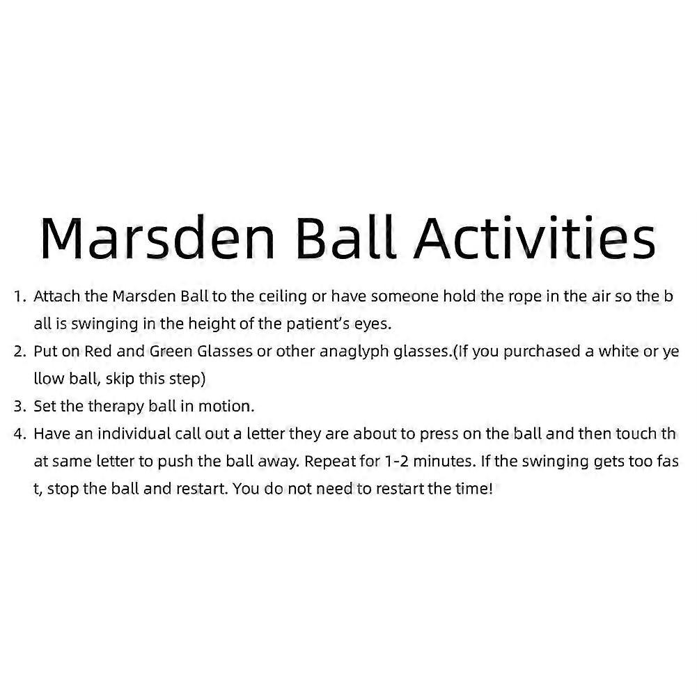 Marsden Ball Vision Therapy with Letters for Hand-Eye Coordination and ...