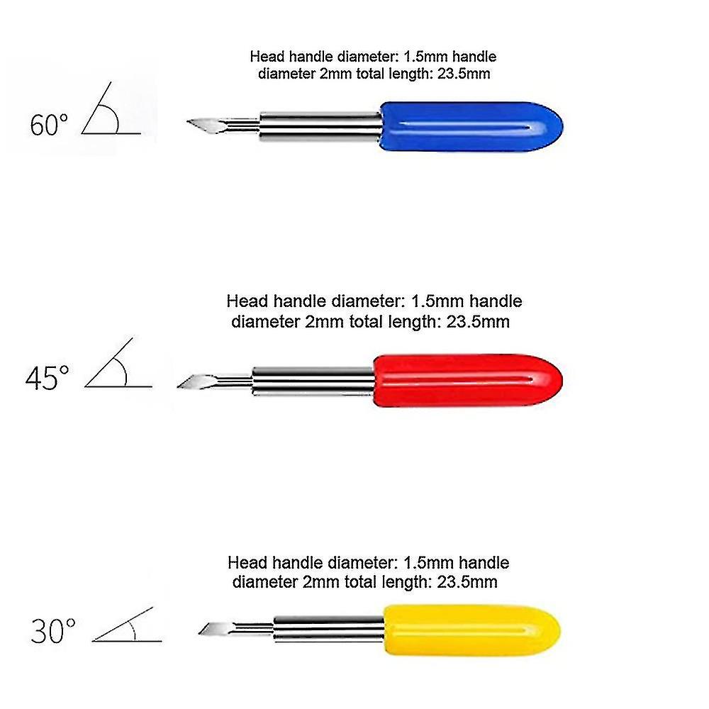 40 Pieces Cutting Blade 30/45/60 Degree Roland Engraving Knife General ...
