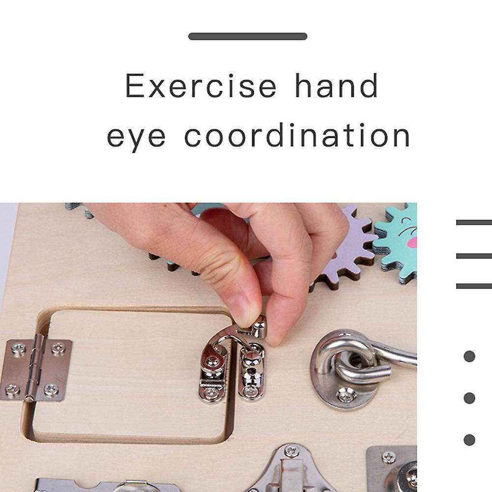 Simulation Unlocking Gear Board with Bracket Protable Travel Activity ...