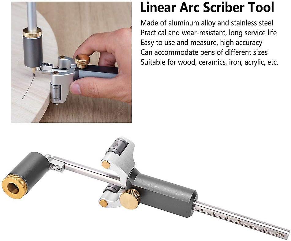 Linear Arc Plotter,wood Plotter Wheel Marker Woodworking Tool Kit ...