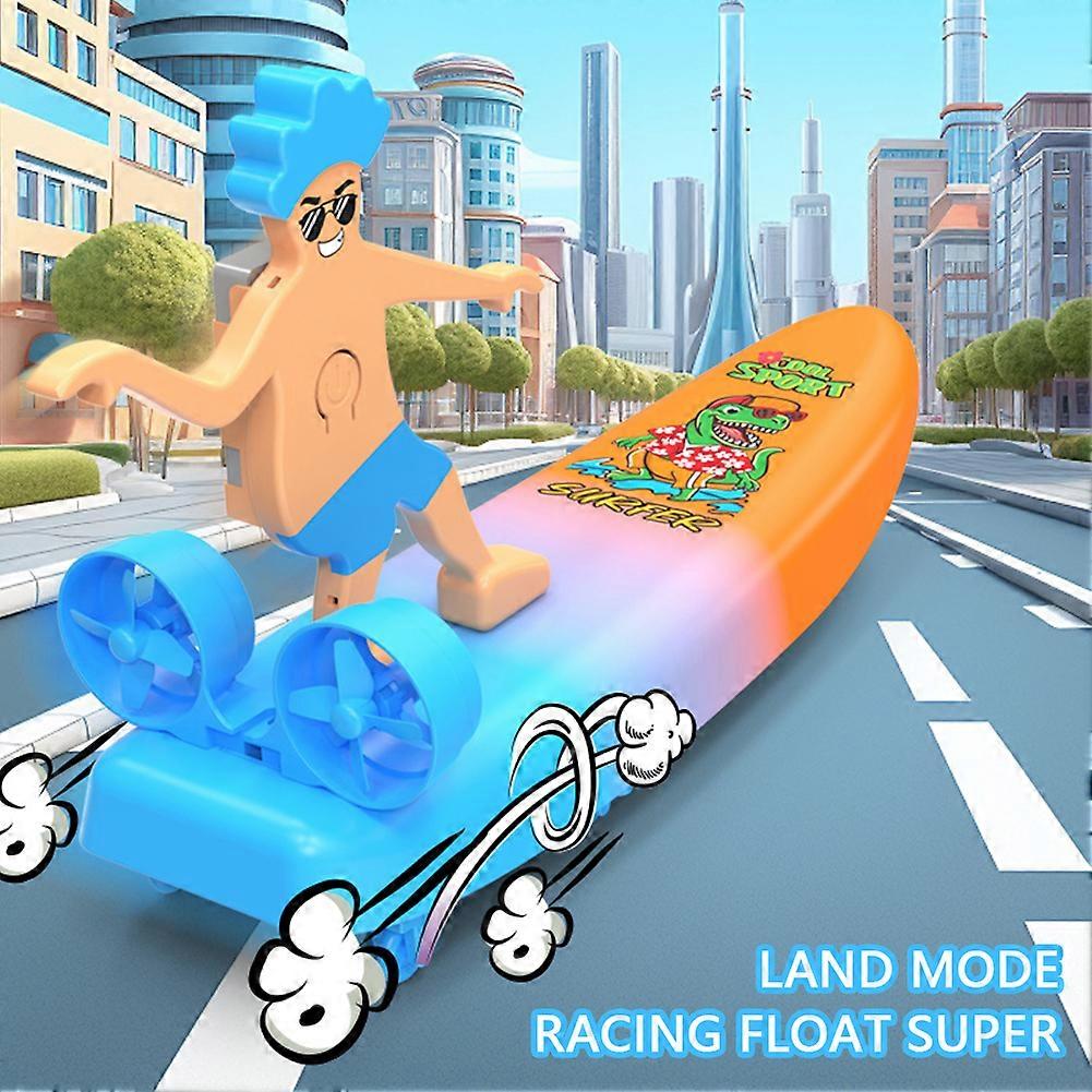 2 in 1 Remote Control Boat 2.4G RC-Surfer Water Surfboard Land Water ...