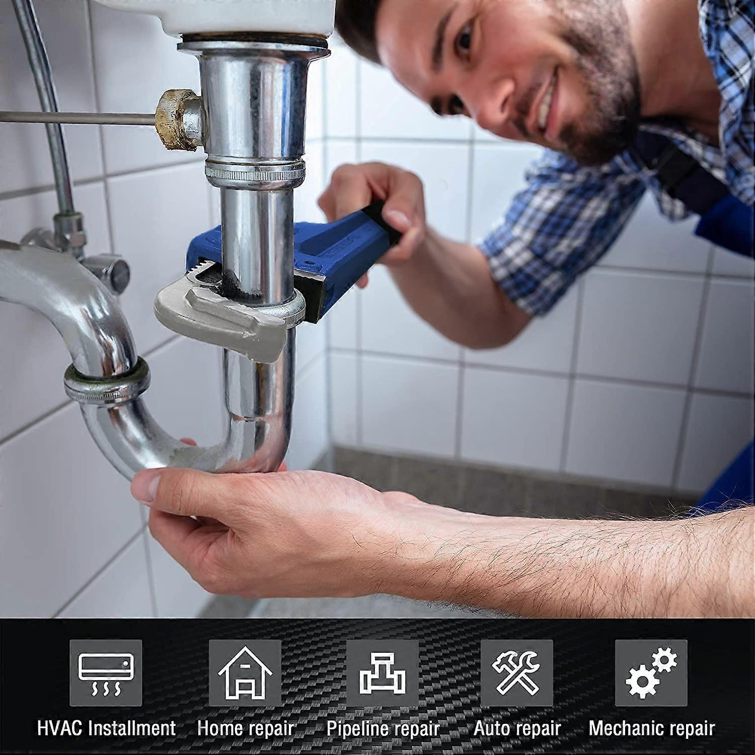 Pipe wrench, plumbing wrench, Straight pipe wrench, Aluminum duckbill ...