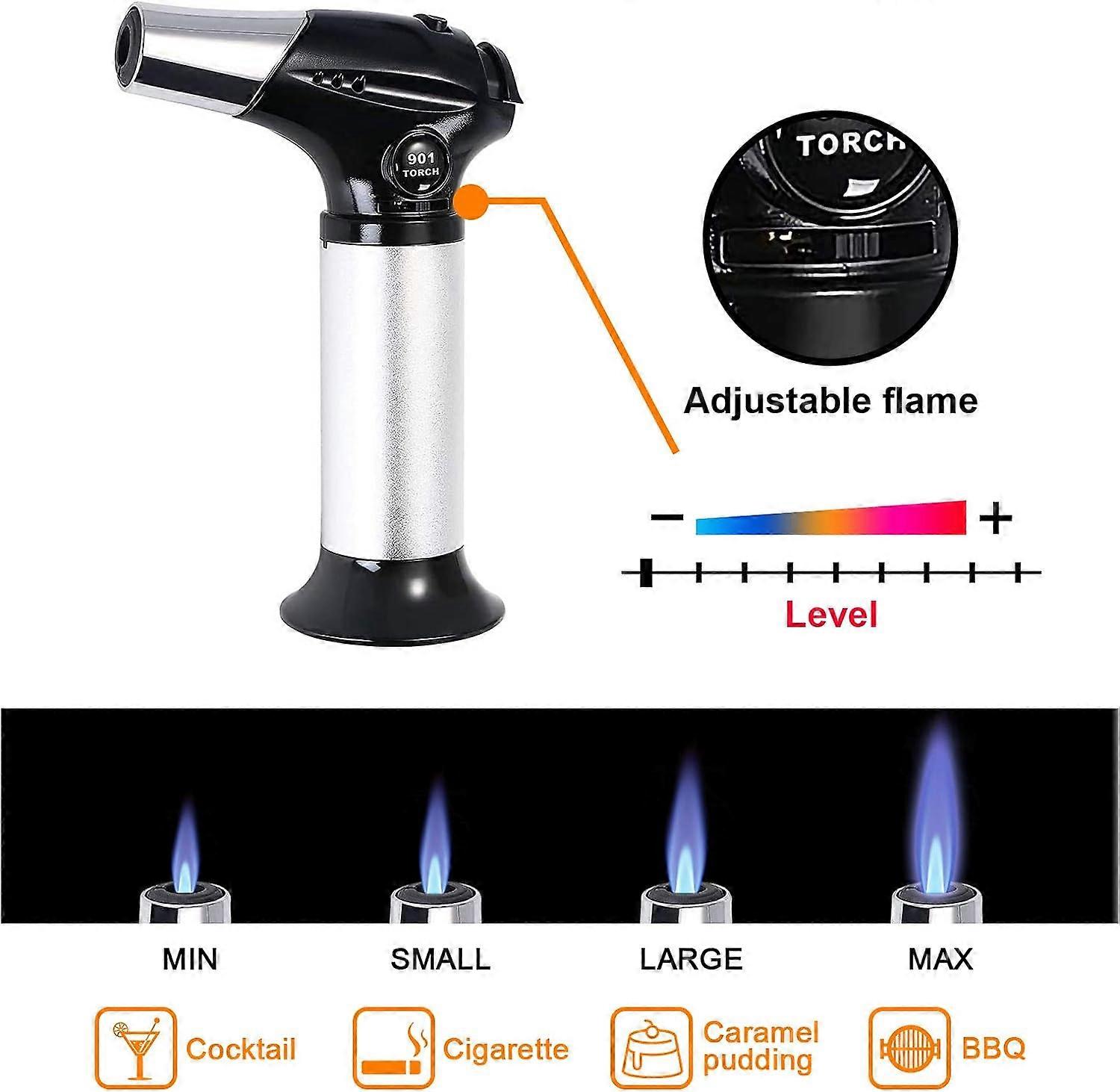 Blow Torch, Kitchen Torch, Refillable Butane Gas Torch Lighter with ...