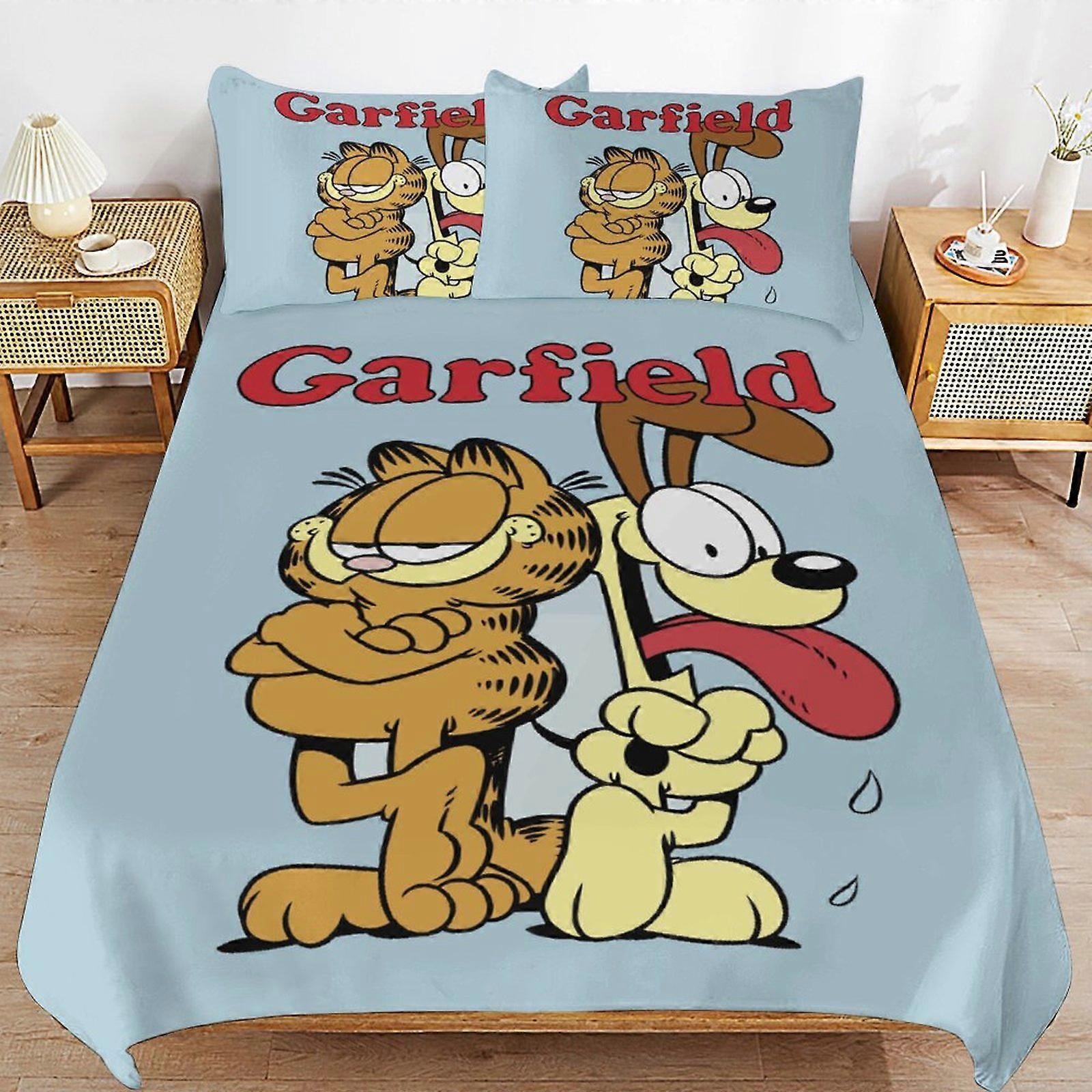 x358 Garfield Bed Duvet Cover Microfiber Bedding Sets 3D Printed ...