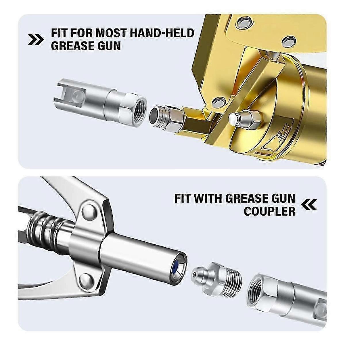 Grease Coupler Right Angle 90 Degree Push-Fit Slotted Grease Fitting ...