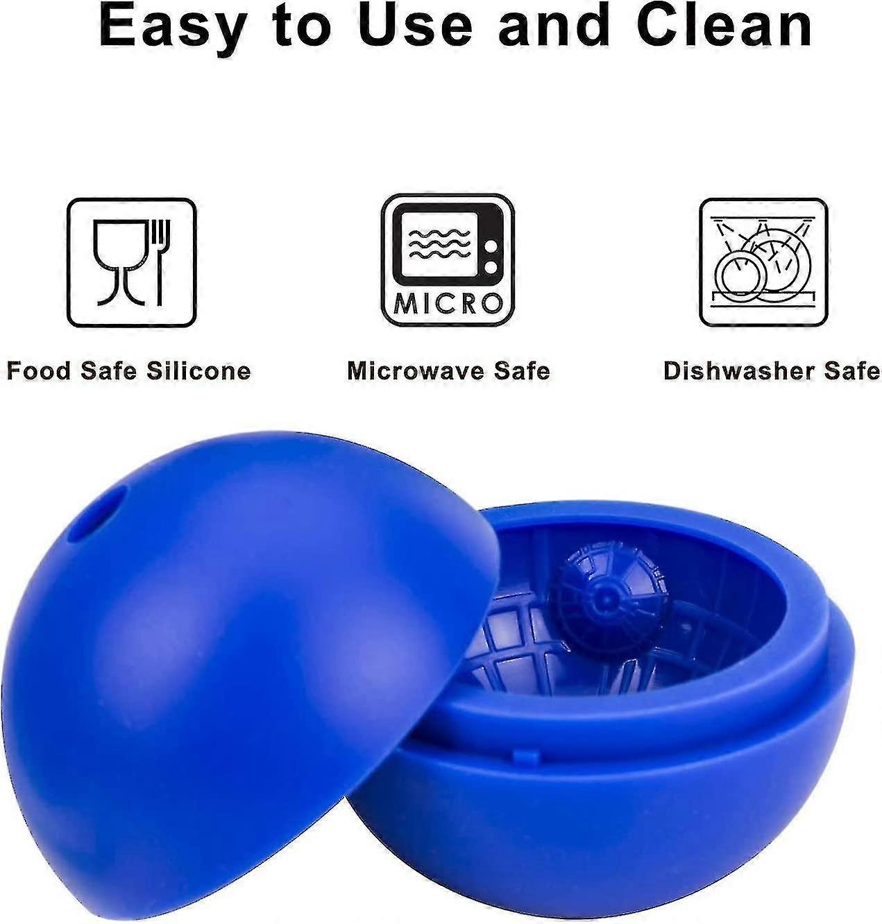 Death Star Ice Cube Mold 6 Pack Silicone Star Wars Ice Molds Sphere Big ...