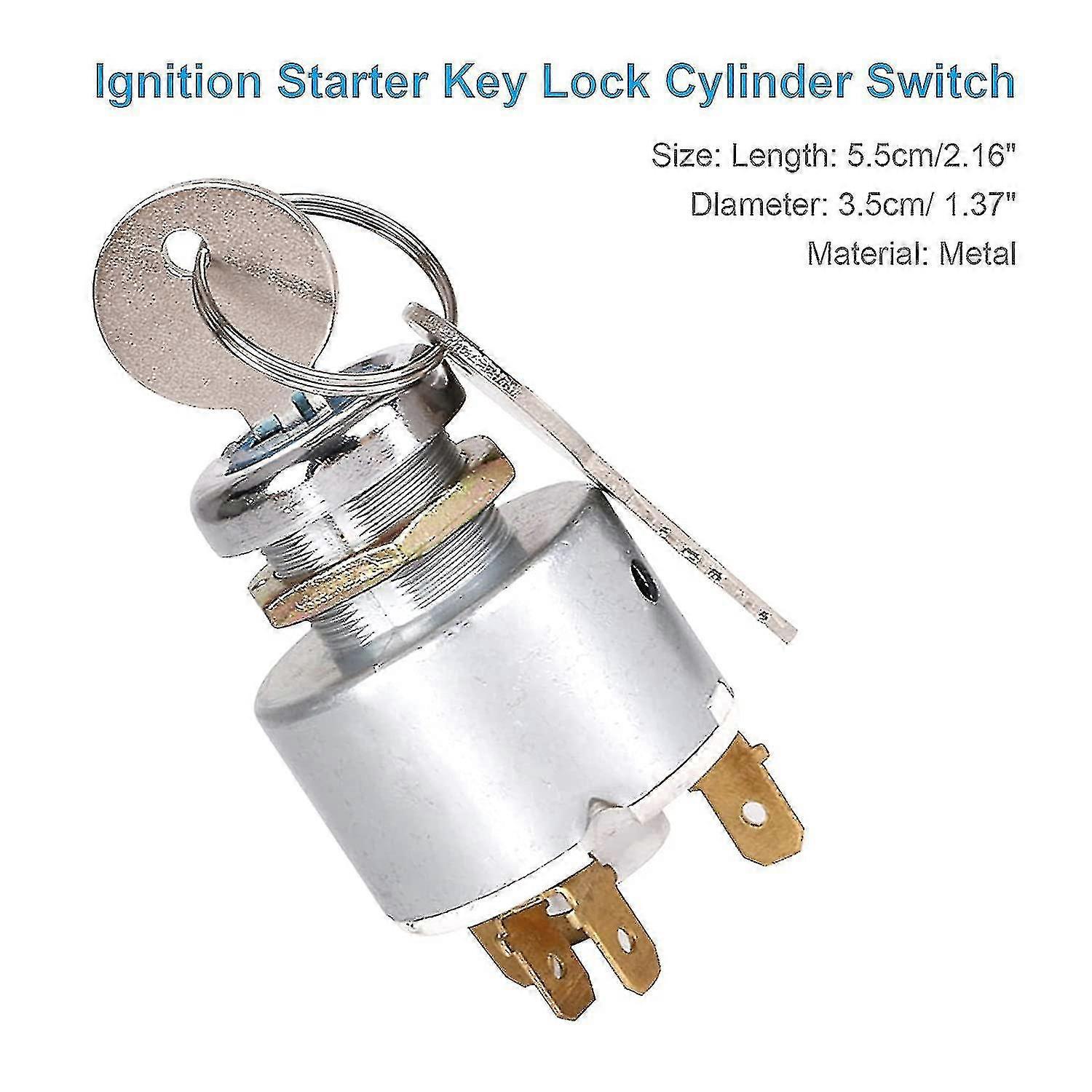 Ignition Switch, 12v Universal Engine Start Switches With Key Suitable ...