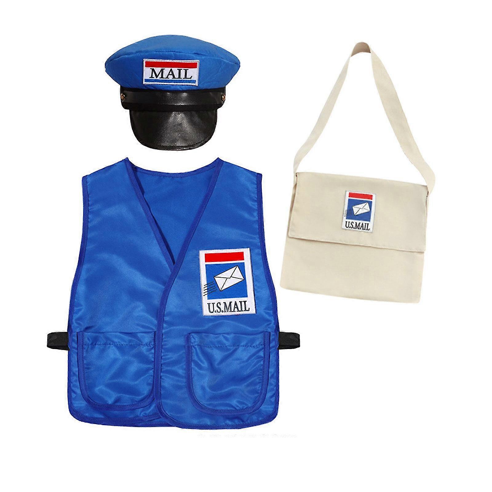 New Mailman Costume- Mr. Postman Costume - 3 Pcs Dress Up | Fruugo BE