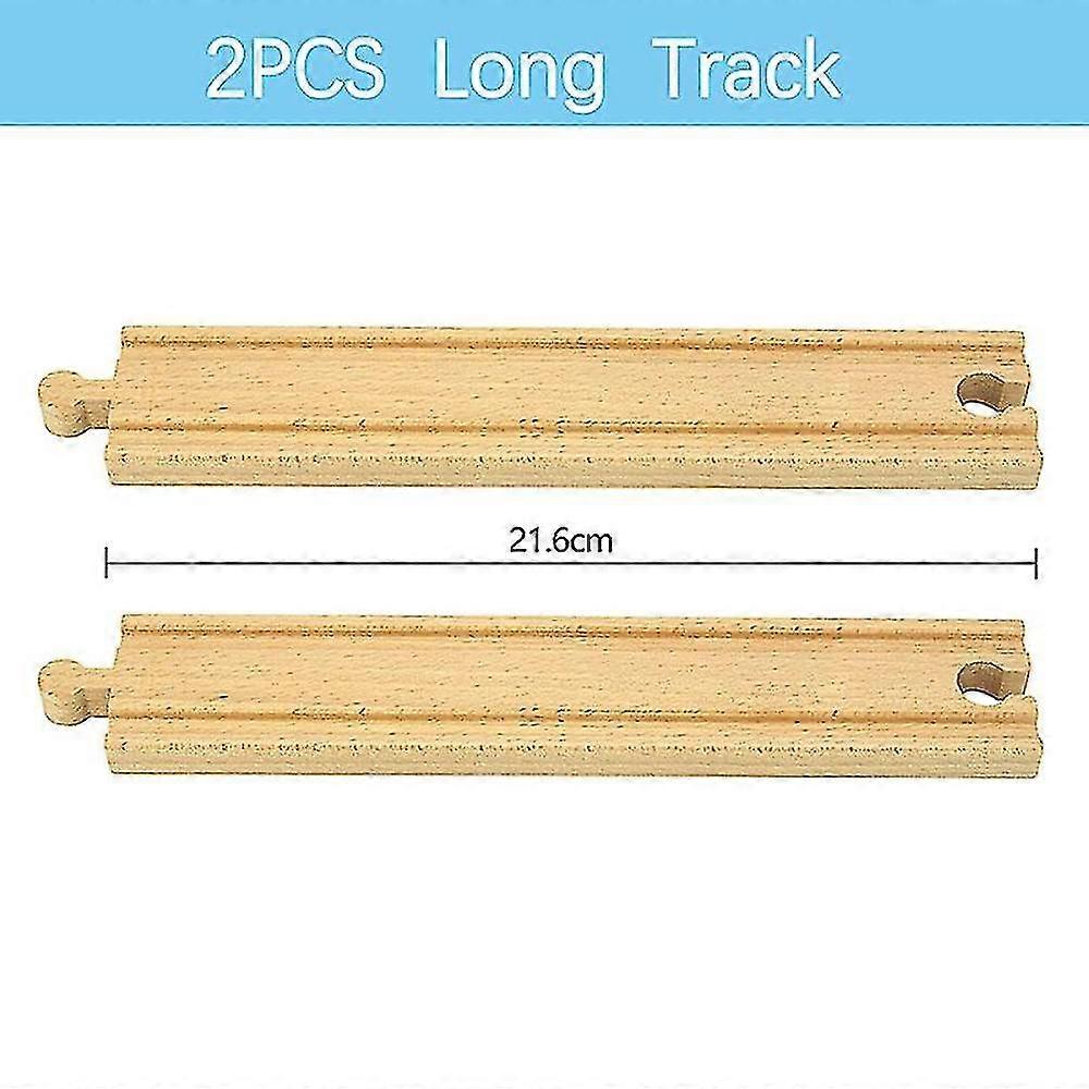 Wooden Rail Railway Toys Beech Wooden Train Track Accessories Suitable ...