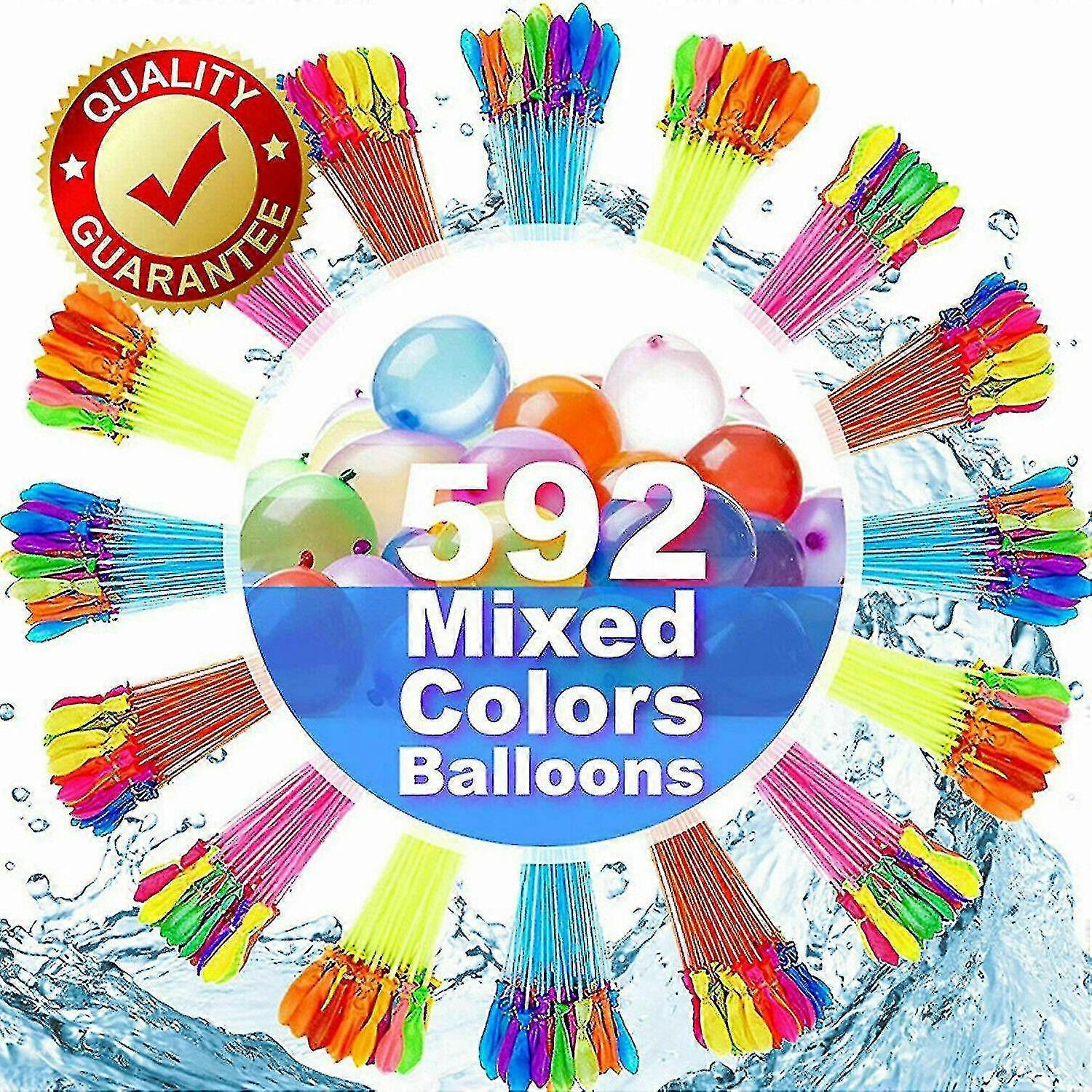 592pcs Water Balloons Set Instant Water Fill Balloons Self Sealing ...