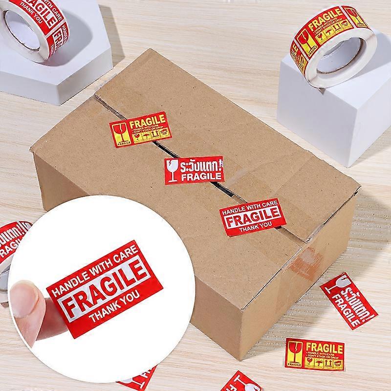 1 Roll Fragile Warning Label Sticker Self Adhesive Easy to Stick Eye ...