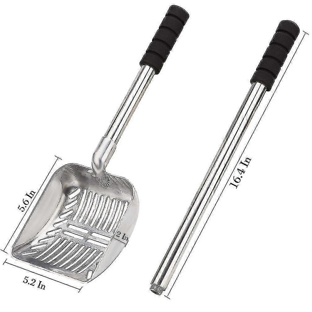 Metal Scoop With Deep Shovel And Long Handle Detachable Stainless Steel ...