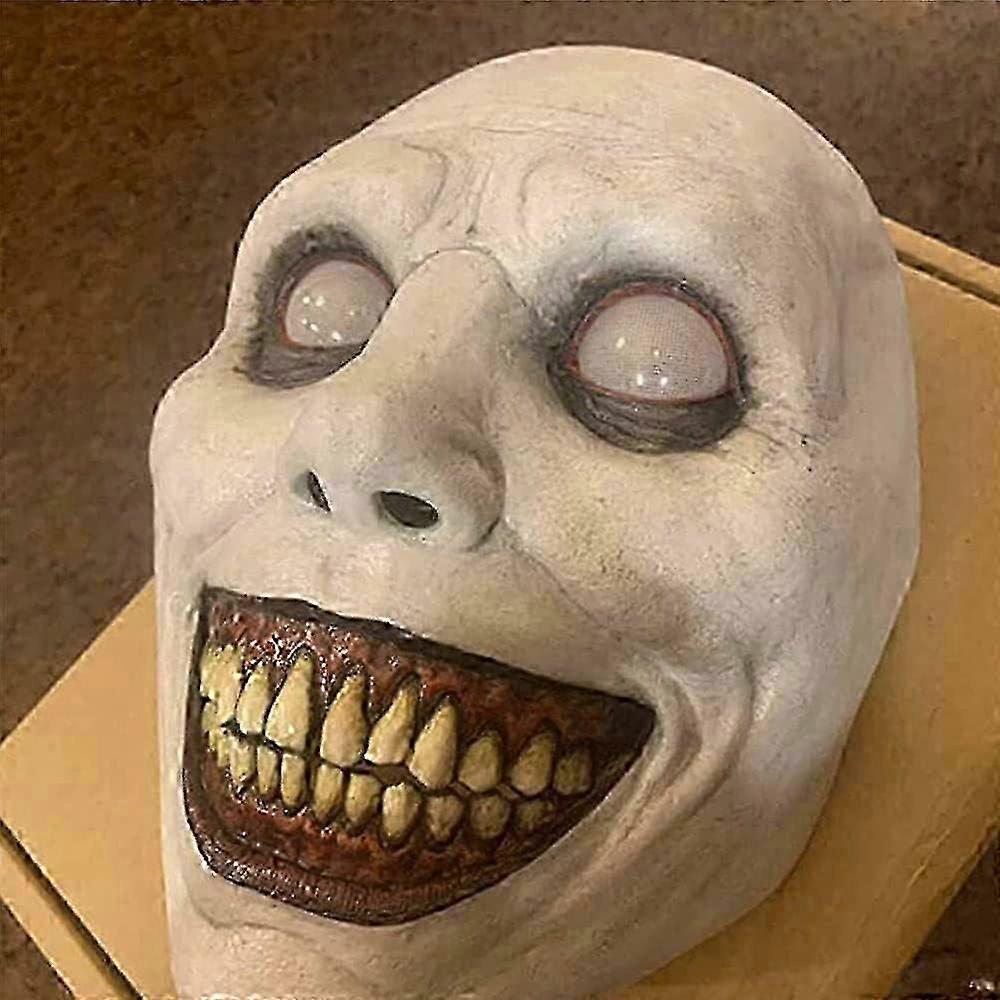 CreepyParty Halloween Masks, Scary Halloween Masks, Smiling Demon Mask ...