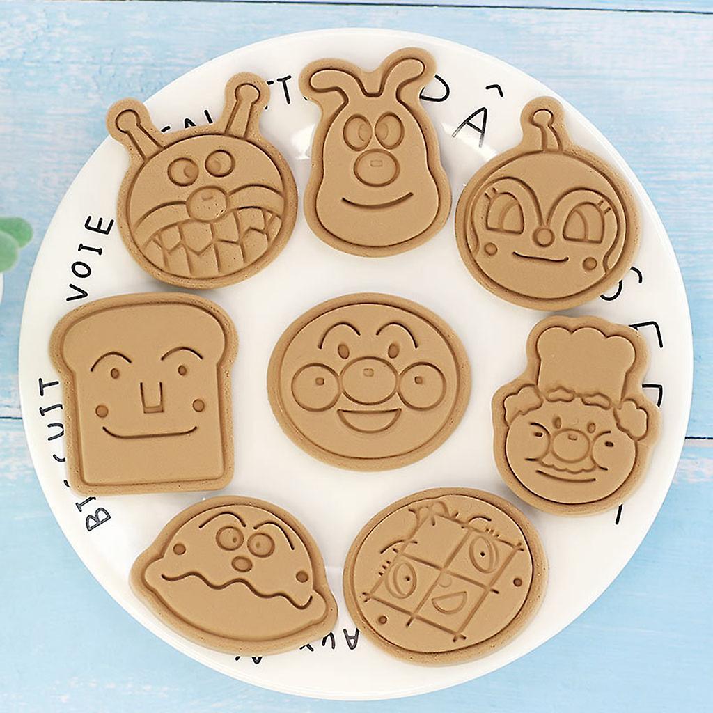 Biscuit Molds Cartoon Anpanman Shape 3d Fondant Biscuit Press Moulds ...